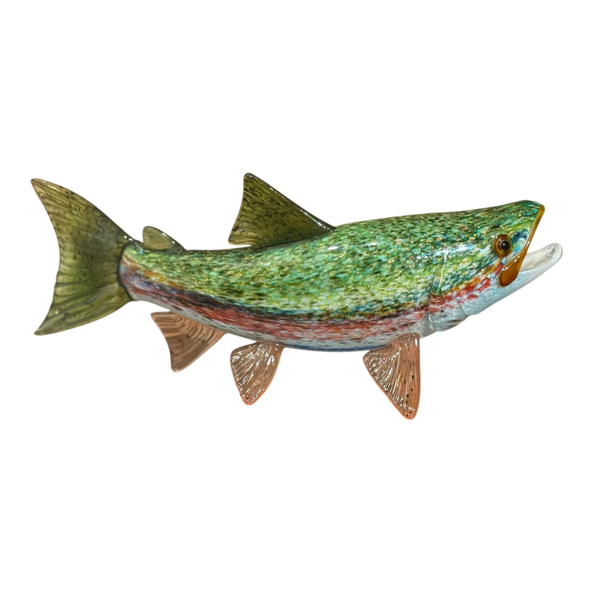 Small Glass Rainbow Trout - Earthen Vessel Gallery